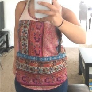 Petticoat Alley | Tops | Clearance Bright Boho Sheer Mesh Tank | Poshmark